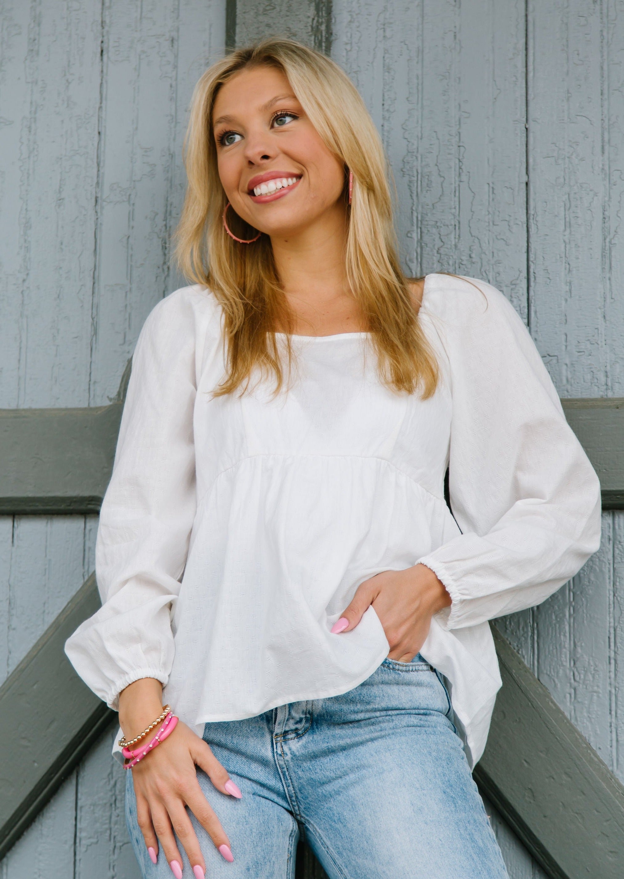 Kristen Top | Ivory – MICHELLE MCDOWELL